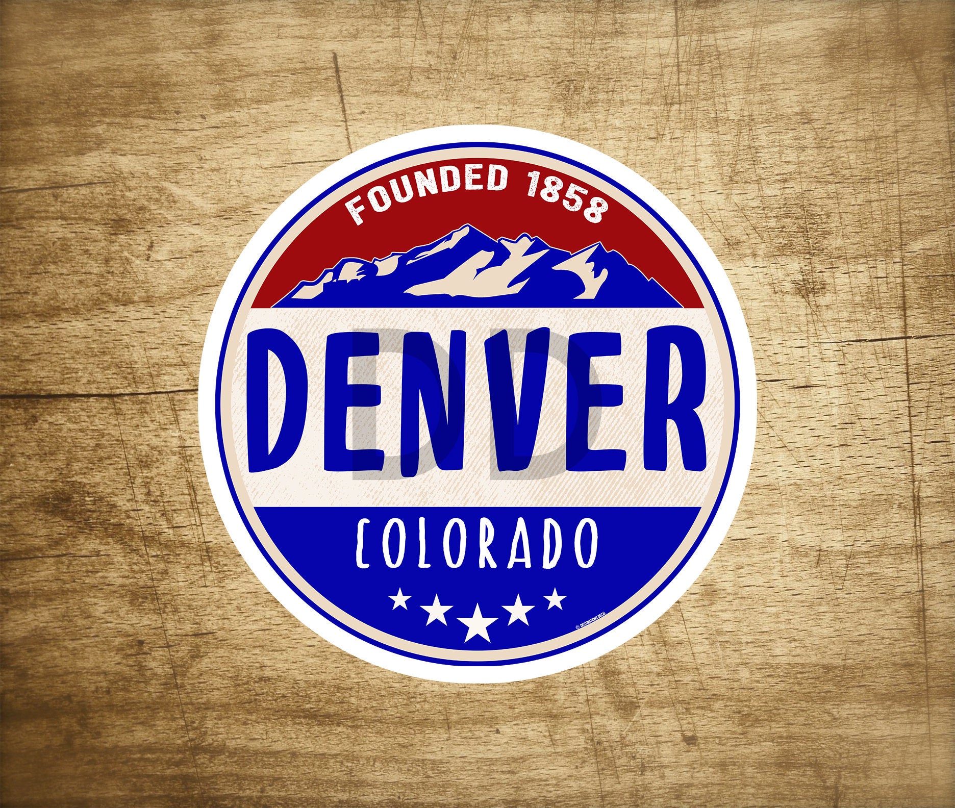 Denver Colorado Decal Sticker Rocky Mountains 3" x 3"