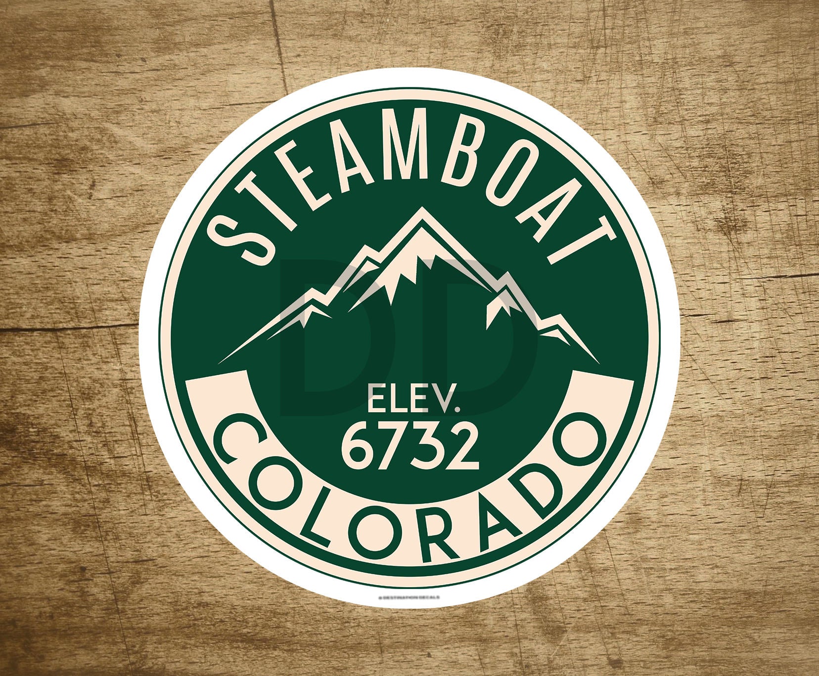 Skiing Steamboat Springs Colorado Decal Sticker 3" x 3" Hiking Snowboa
