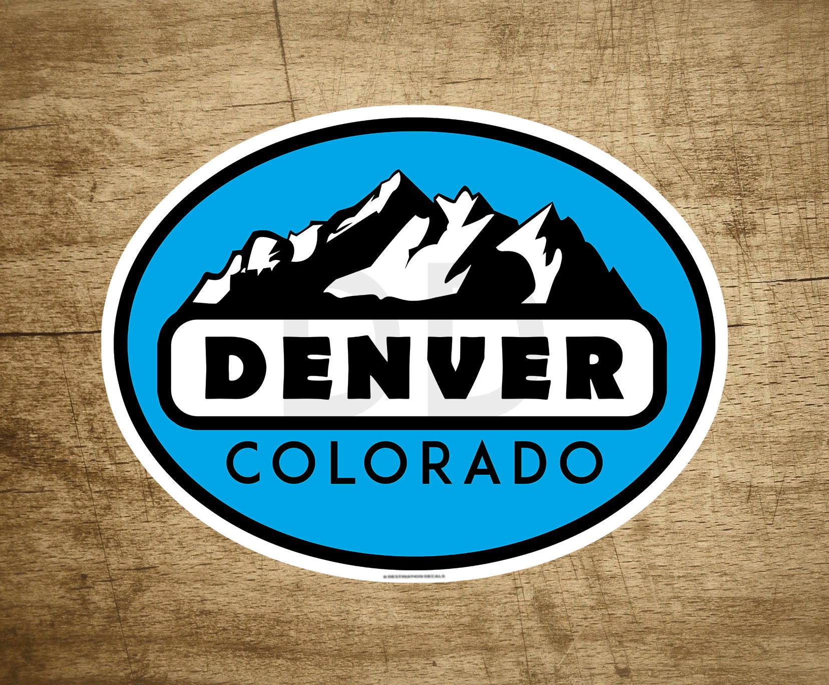 DENVER COLORADO MOUNTAINS Decal Sticker 4" x 3"