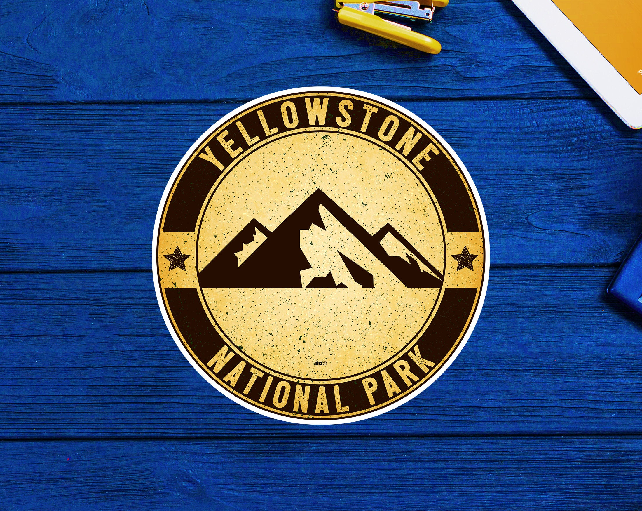 Yellowstone National Park Wyoming Decal Sticker Vinyl Mountains Explor